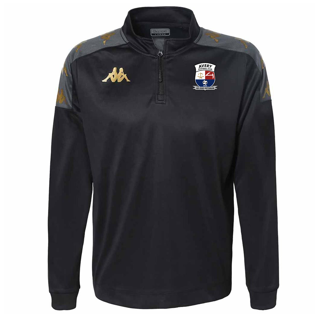 Avery FC - Managers 1/4 Zip Midlayer - Black [Gassio] – The Sports Shop ...